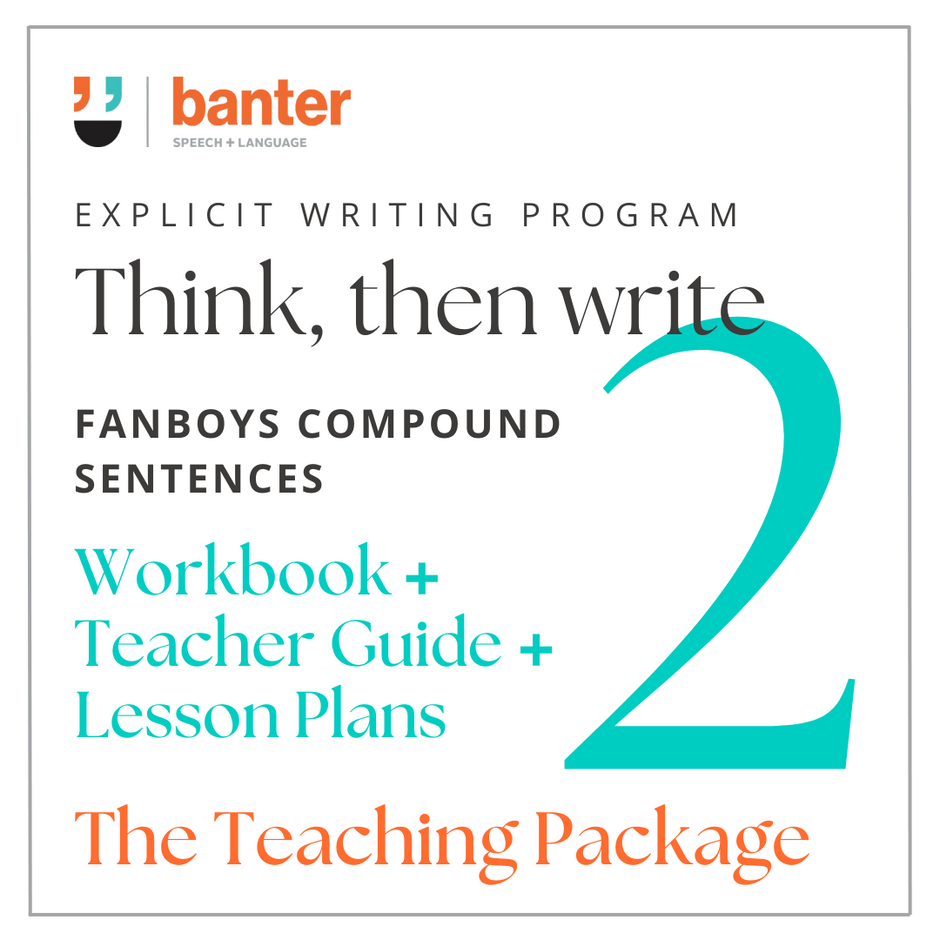 Banter Explicit Writing Program – Banter Speech & Language